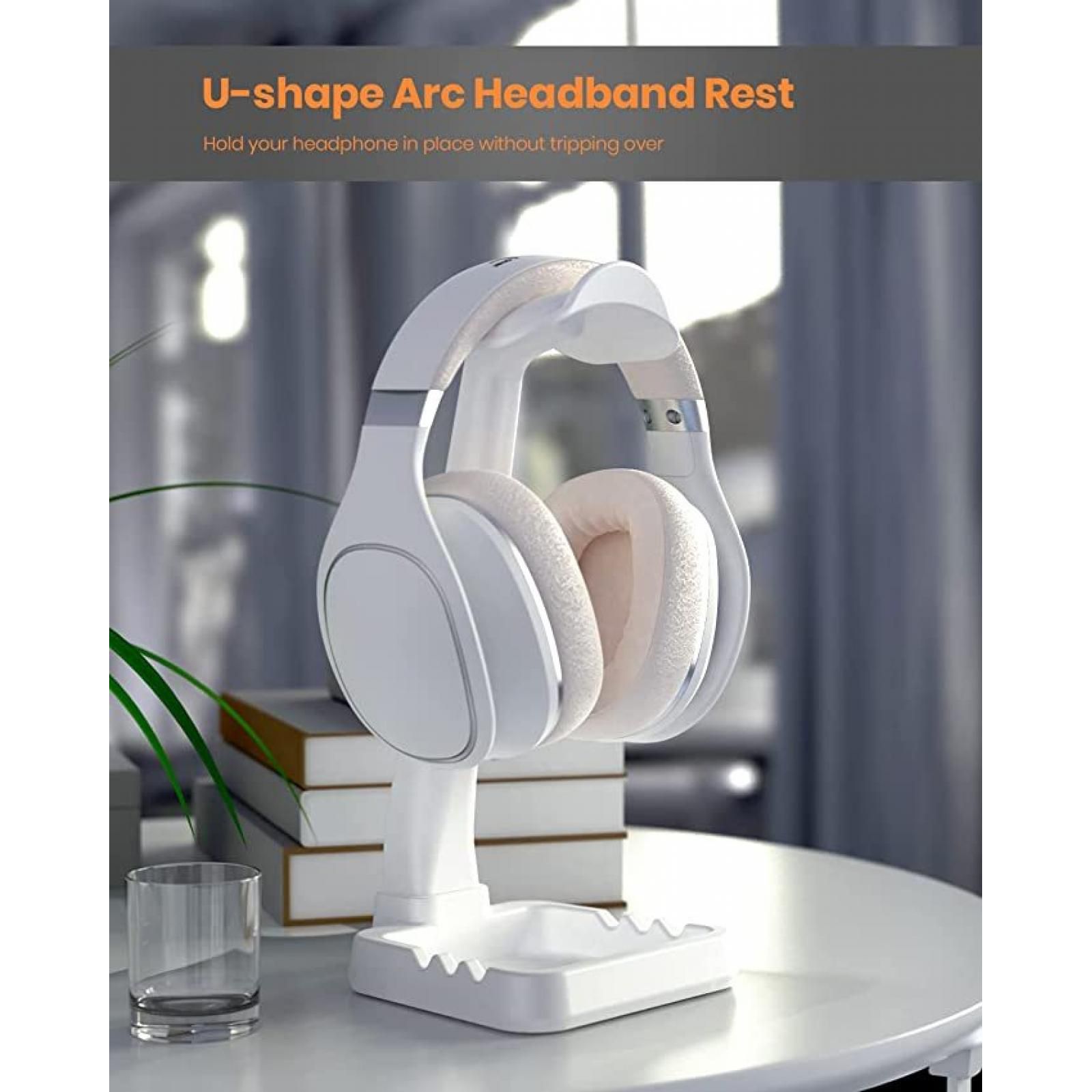 Dimprice | Headphone Stand Headset Stand - White