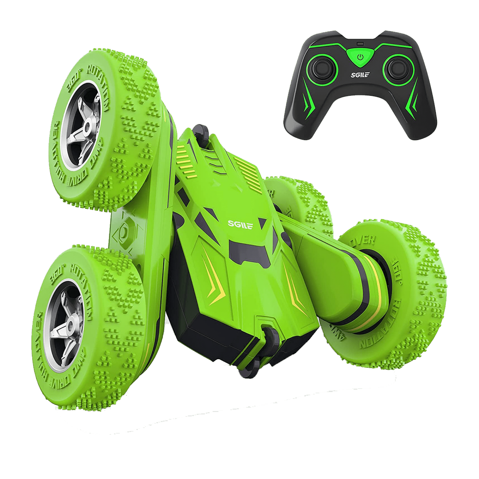 Dimprice | Remote Control Car with 360 Rotation - Green
