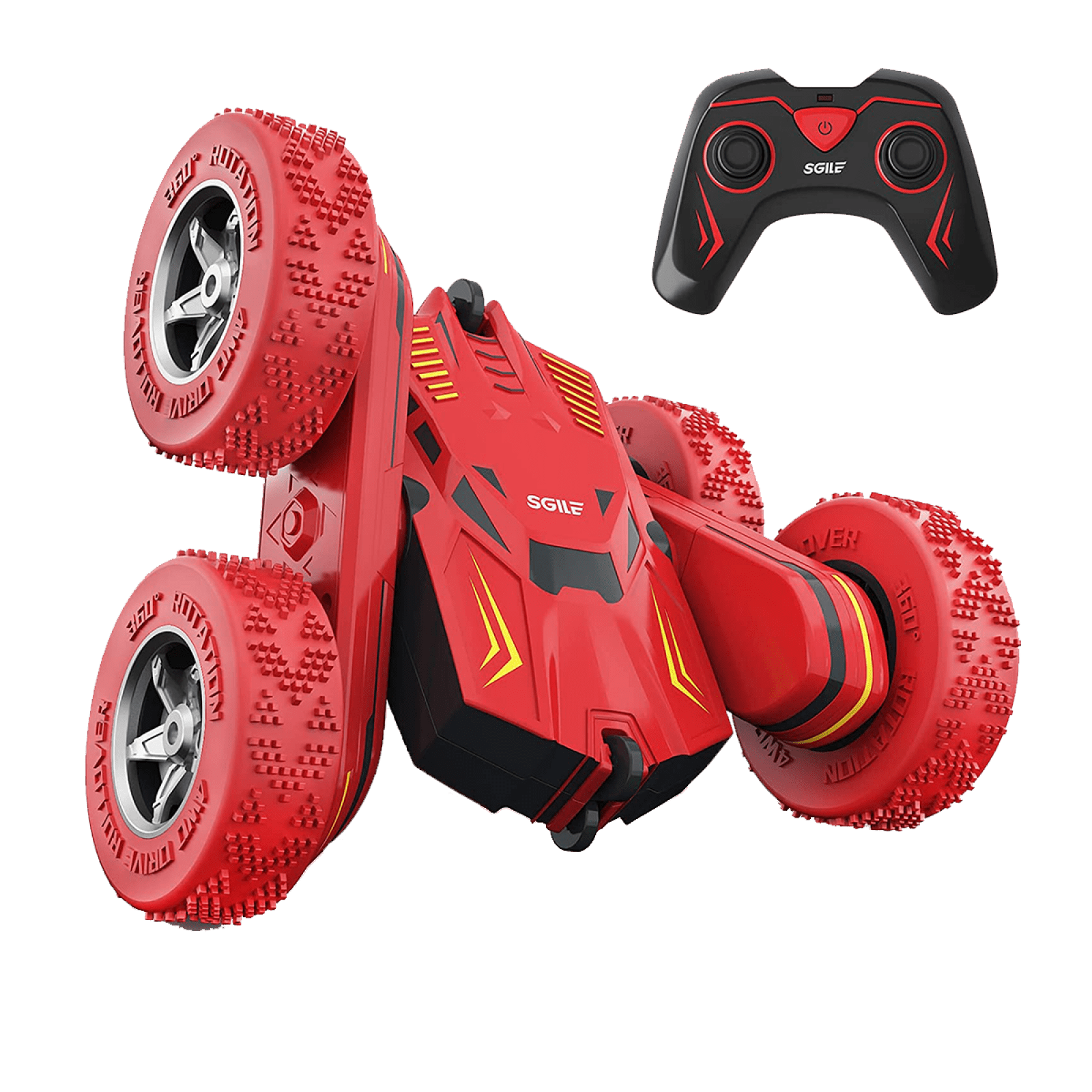 Dimprice | Remote Control Car with 360 Rotation - Red